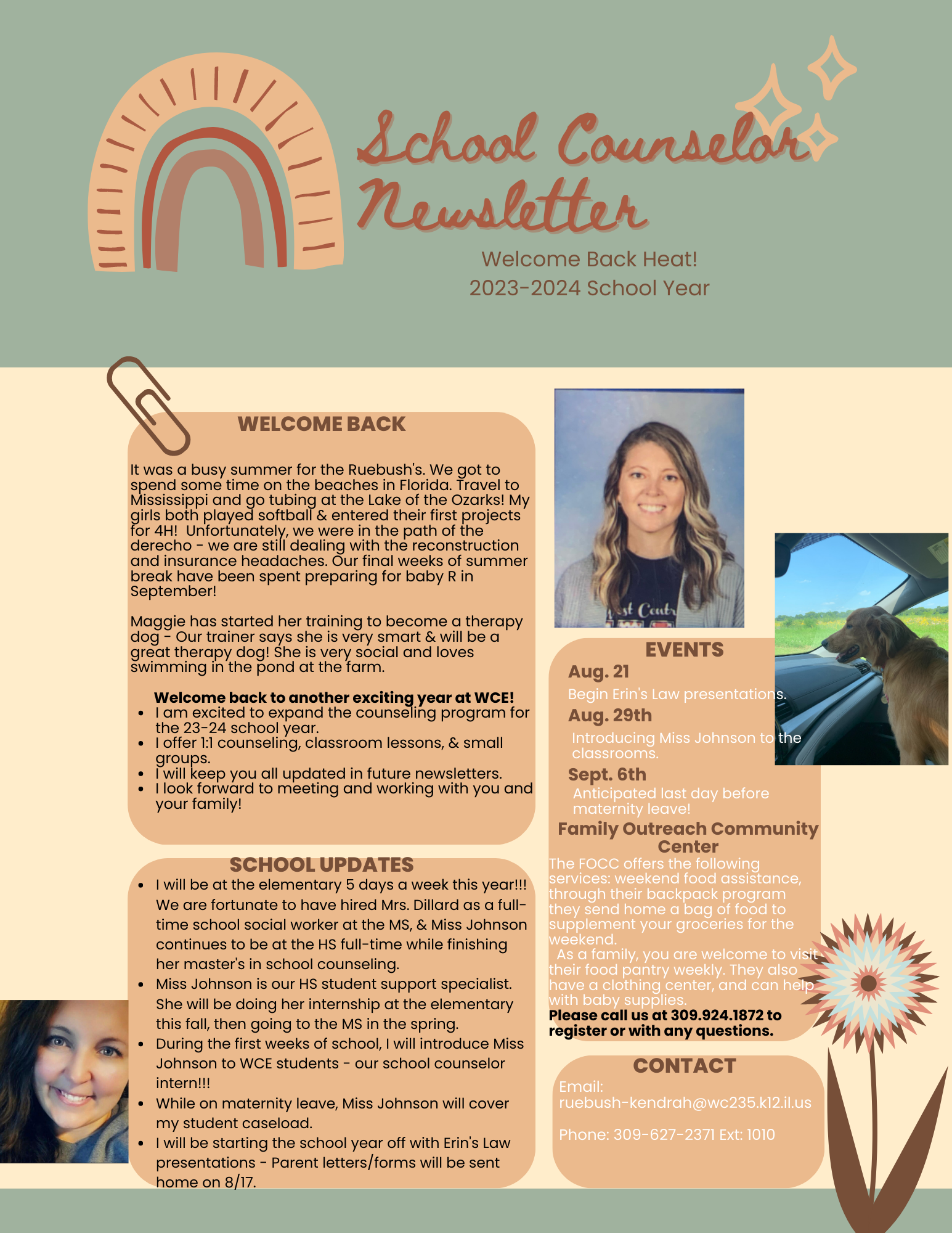 West Central C.U.S.D. #235 - WCES School Counselor Fall Newsletter 2023