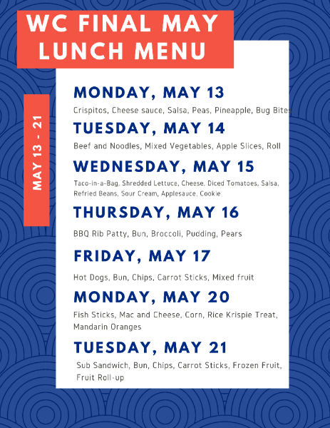 West Central C.U.S.D. #235 - Lunch Menu Changes (5/13-5/21)