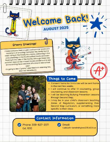 West Central C.U.S.D. #235 - WCES School Counselor Fall Newsletter 2025
